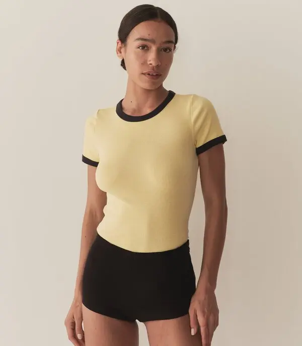 DÔEN Vivi Ringer Tee - Wild Honeysuckle