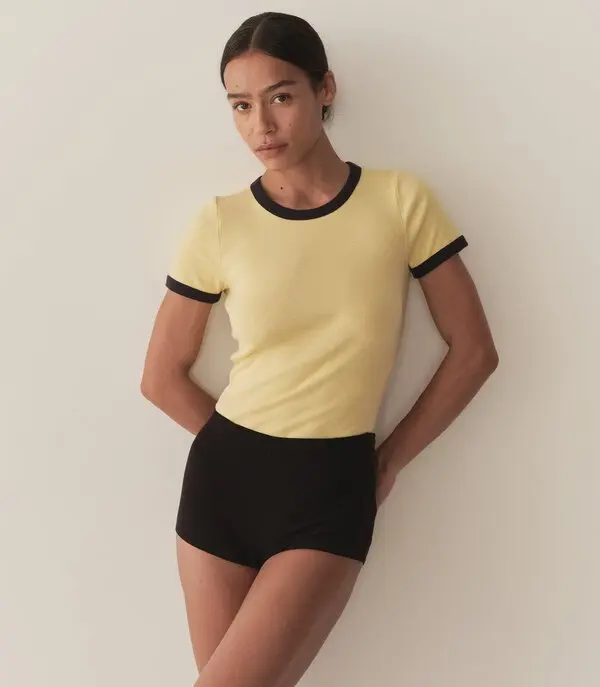 DÔEN Vivi Ringer Tee - Wild Honeysuckle