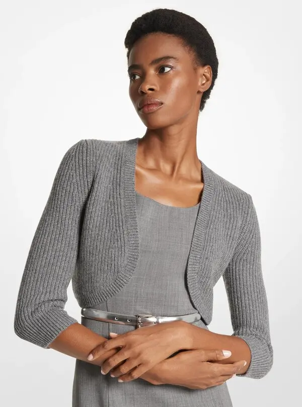 Michael Kors Cashmere Shrug - Grey
