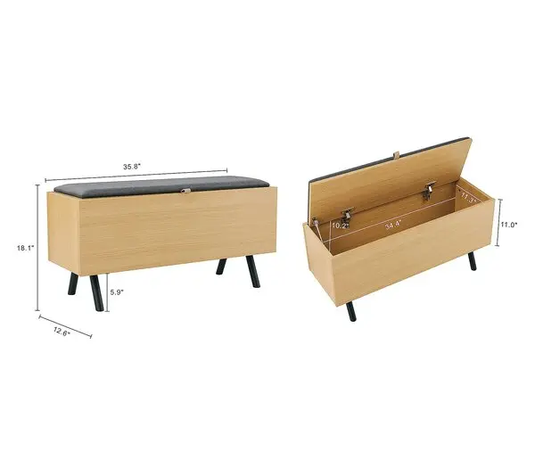 MANHATTAN COMFORT Paloma Accent Storage Bench