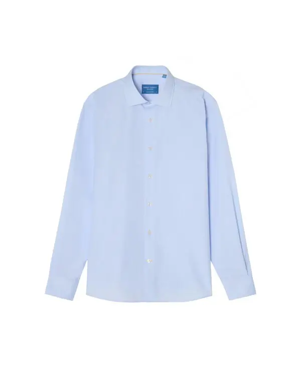 Robert Talbott Reynolds Light Weight Poplin Contemporary Fit Shirt - Light Blue