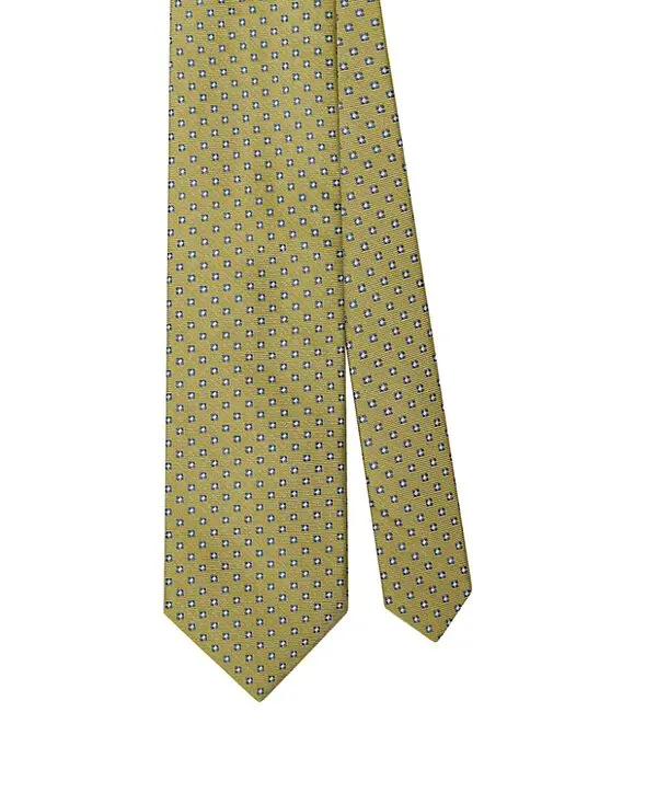 Robert Talbott Micro Neat Geo Spot Necktie - Green