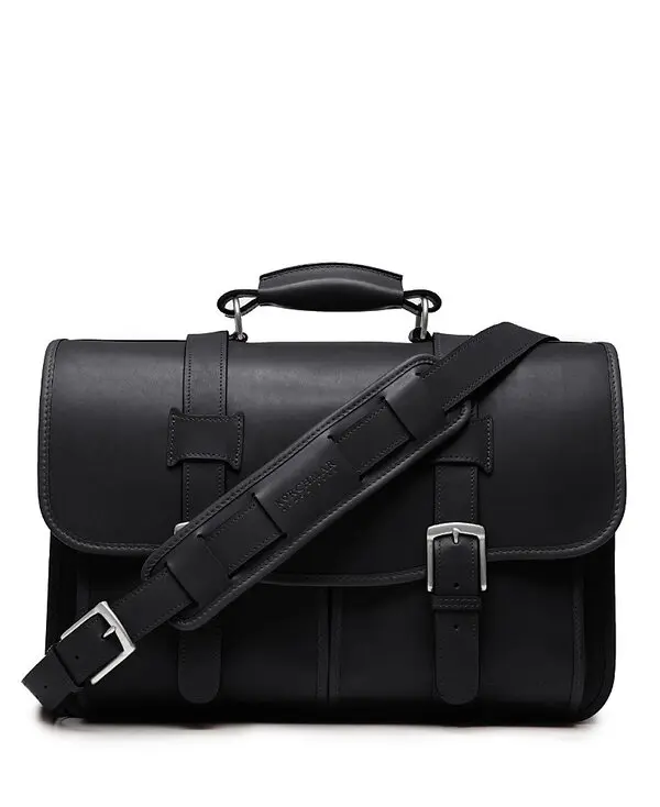 KORCHMAR Garfield Leather Laptop Briefcase - Black