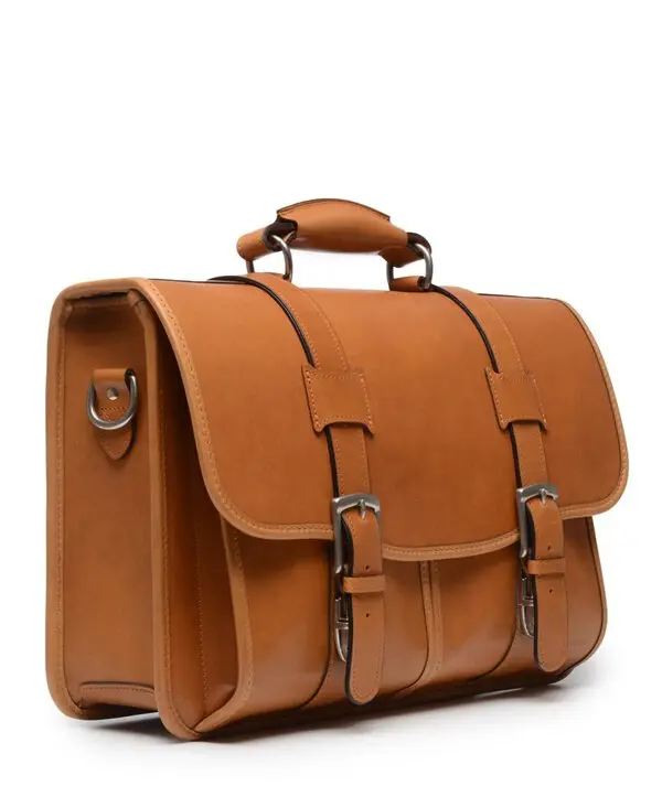 KORCHMAR Garfield Leather Laptop Briefcase - Tan