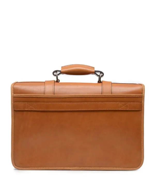 KORCHMAR Garfield Leather Laptop Briefcase - Tan