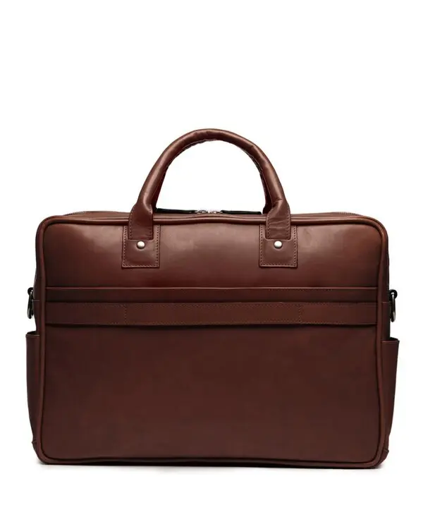 KORCHMAR Leather Laptop Briefcase - Brown