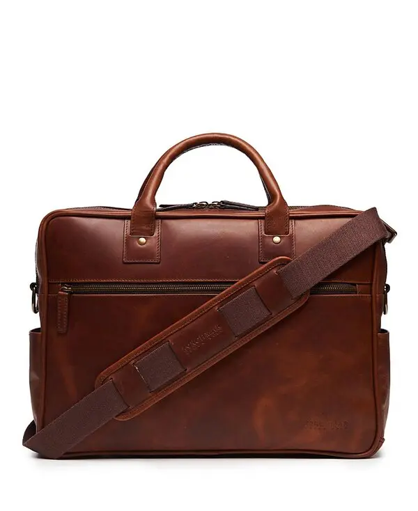 KORCHMAR Leather Laptop Briefcase - Espresso