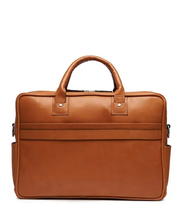 KORCHMAR Leather Laptop Briefcase - Tan