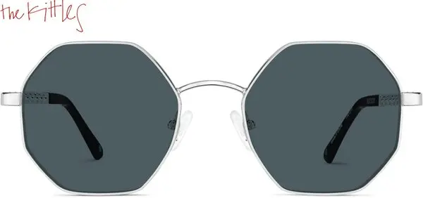Zenni Geometric Full Rim Sunglasses - Silver