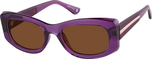 Zenni Rectangle Full Rim Sunglasses - Purple