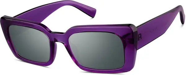 Zenni Rectangle Full Rim Sunglasses - Purple