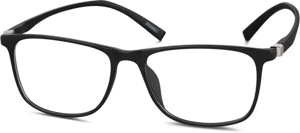 Zenni Classic Square Full Rim Eyeglasses - Black