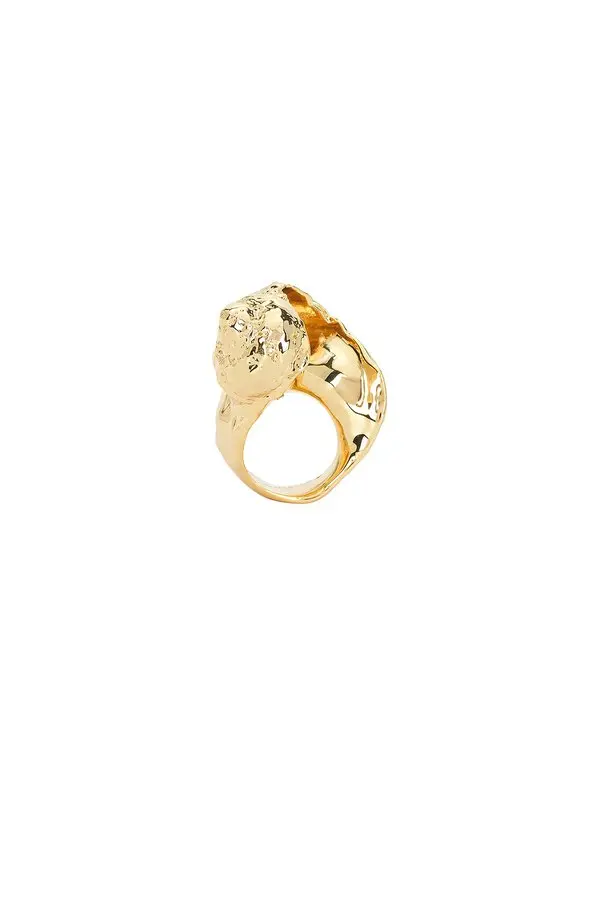 Demarson Shell Ring - Gold