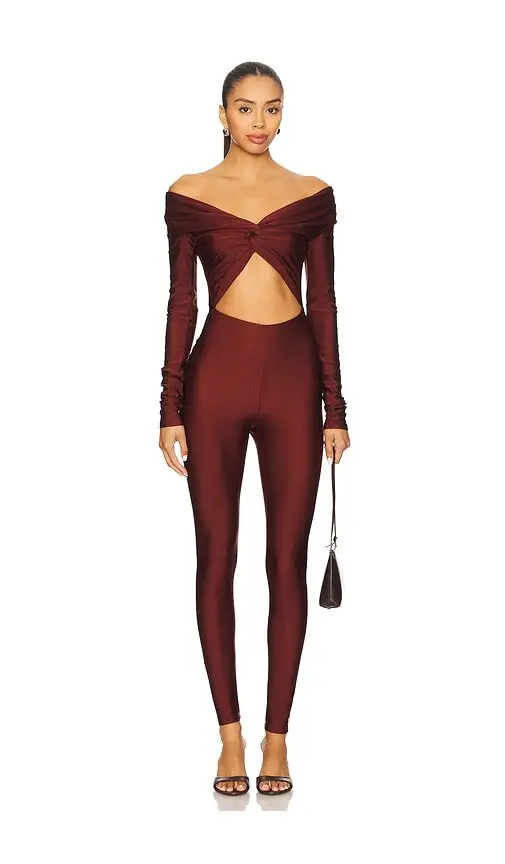 Andamane Kendall Jumpsuit - Burgundy