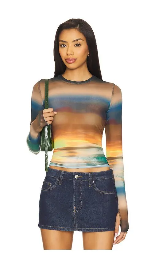 AFRM Kaylee Top - Ocean Ombre