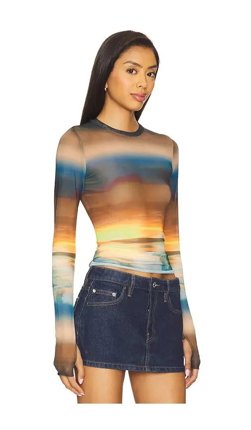 AFRM Kaylee Top - Ocean Ombre
