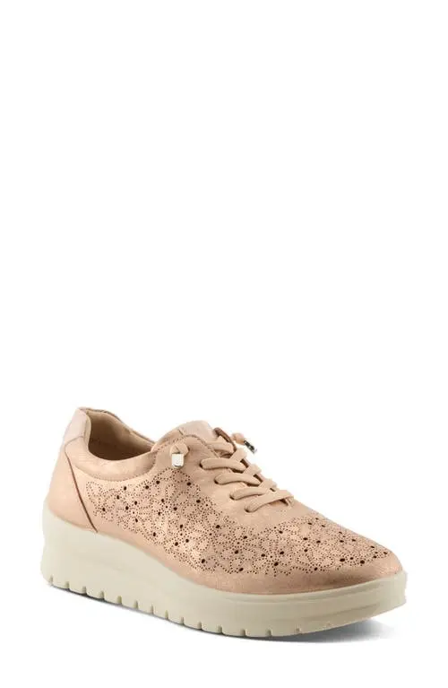 SPRING STEP SHOES Rayfield Lace-up Sneakers - Rose Gold