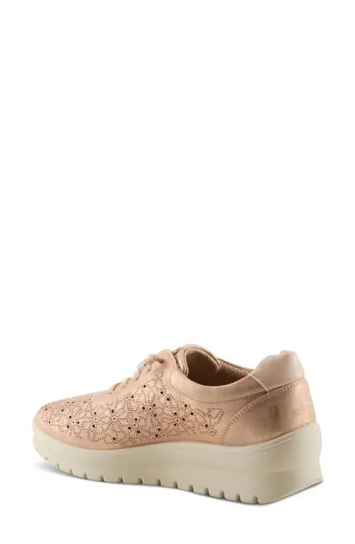 SPRING STEP SHOES Rayfield Lace-up Sneakers - Rose Gold