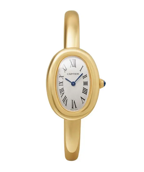 CARTIER Baignoire 23.1mm Small 18-karat Gold Watch - White