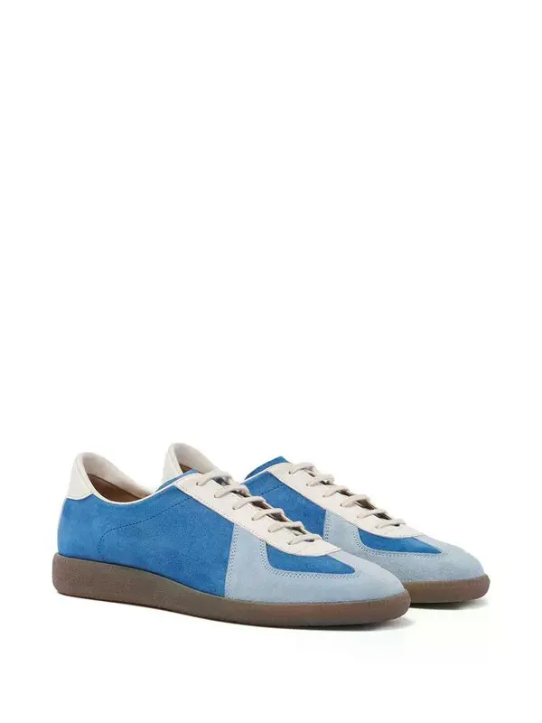 SCAROSSO Colour-blocked Suede Sneakers - Blue