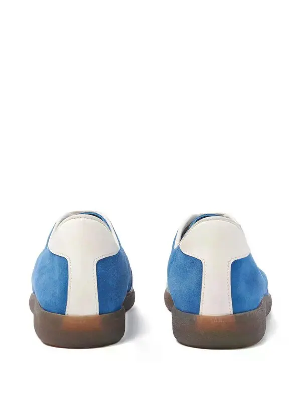 SCAROSSO Colour-blocked Suede Sneakers - Blue