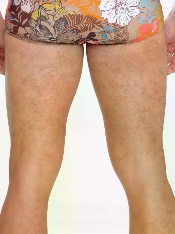 AMIR SLAMA Floral-print Swim Briefs