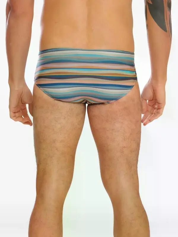 AMIR SLAMA Striped Swim Briefs