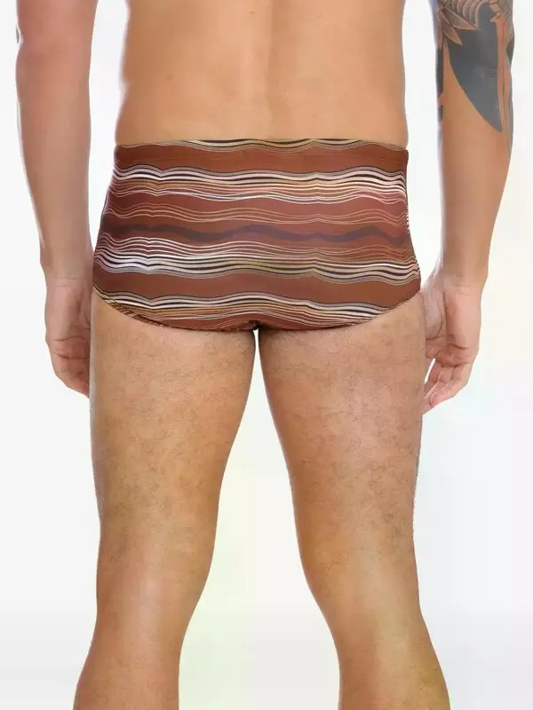 AMIR SLAMA Wave-pattern Swim Briefs