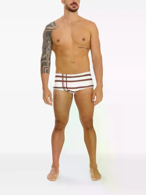 AMIR SLAMA Plaid Swim Briefs