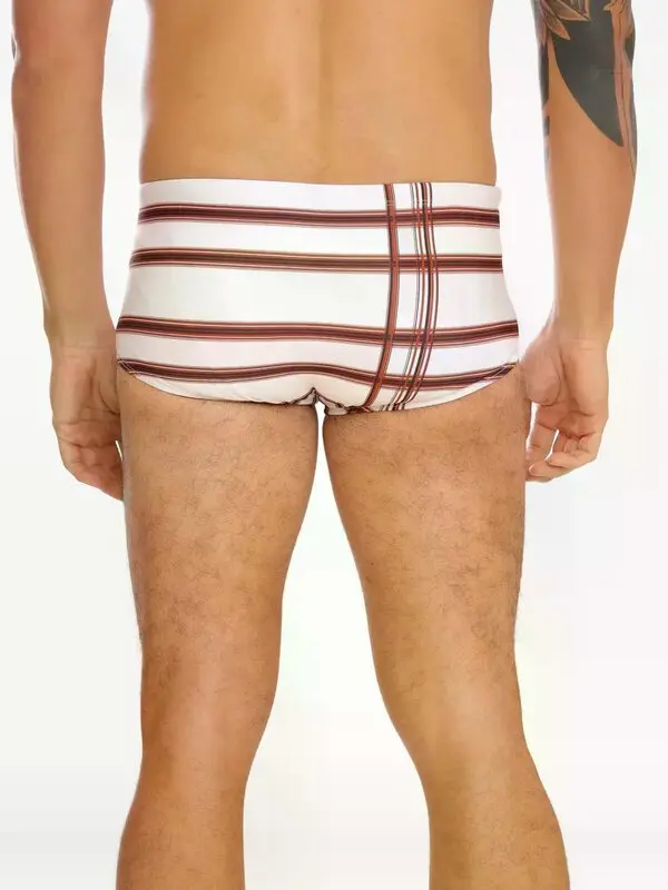AMIR SLAMA Plaid Swim Briefs