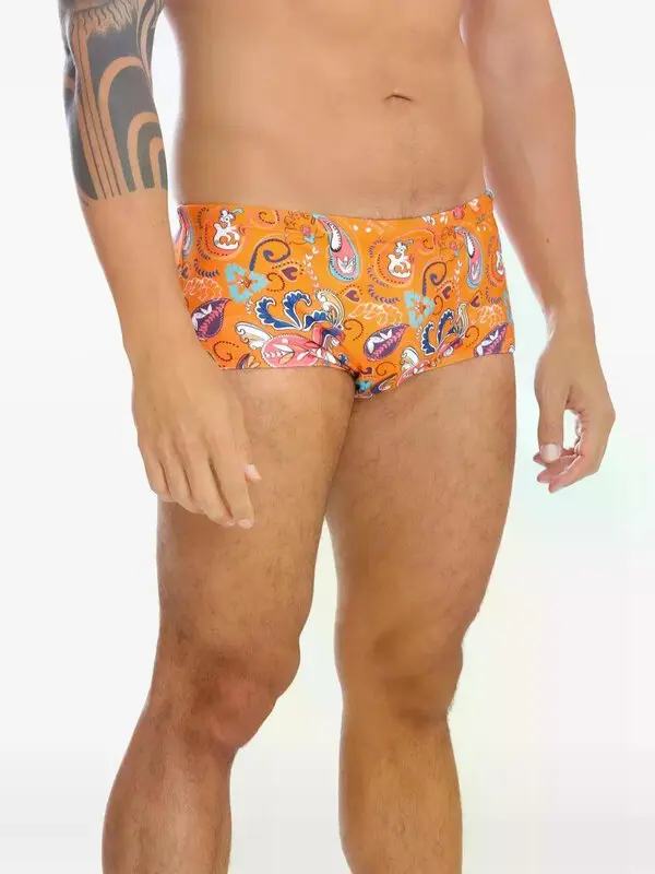 AMIR SLAMA Paisley-print Swim Briefs