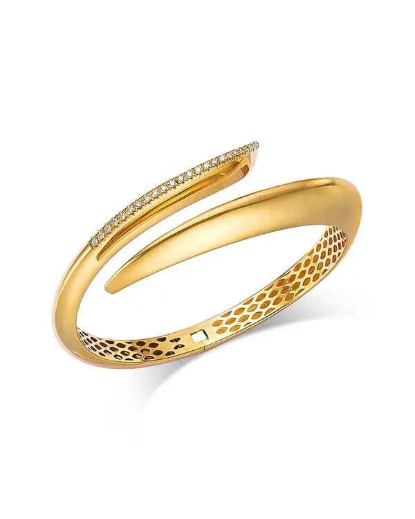 Bloomingdale'S Diamond Bangle Bracelet 0.33 Tcw - Gold