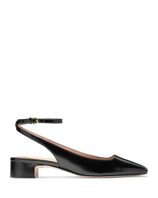 Cole Haan Paden Ankle Strap Pumps - Black Box Leather