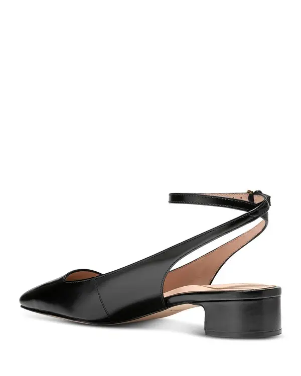 Cole Haan Paden Ankle Strap Pumps - Black Box Leather
