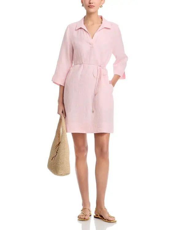 open lace back dress Textured Puff Sleeve Ruffled V Neck Shift Mini Dress