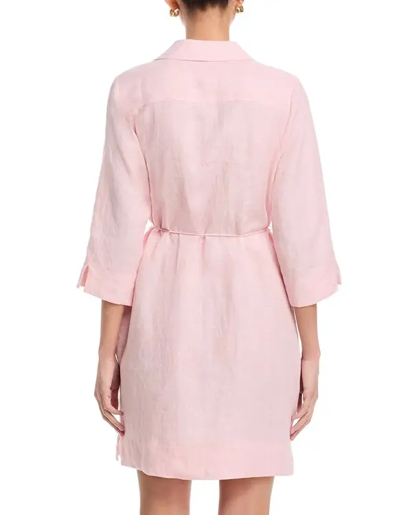 Tommy Bahama Linen Blend Shirt Dress - Light Salmon - 40% Off | Editorialist