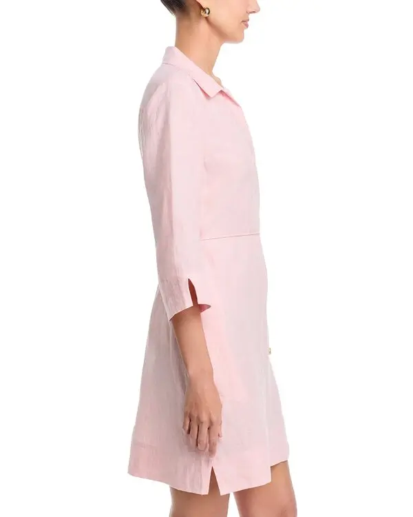 Tommy Bahama Linen Blend Shirt Dress - Light Salmon - 40% Off | Editorialist