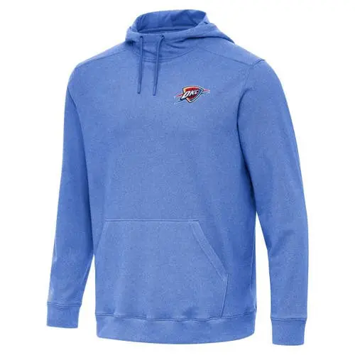 ANTIGUA Oklahoma City Thunder Cloud Pullover Hoodie - Heather Blue