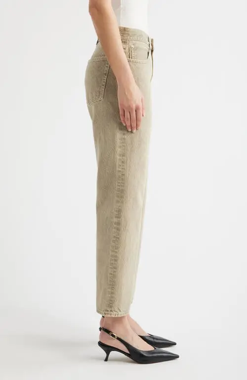FRAME Mid Rise Ankle Straight Leg Jeans - Tabby