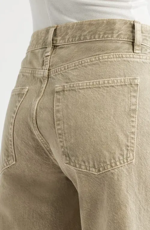 FRAME Mid Rise Ankle Straight Leg Jeans - Tabby