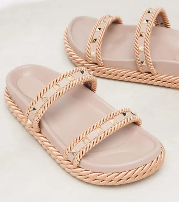 Valentino Garavani Rockstud Leather Slides