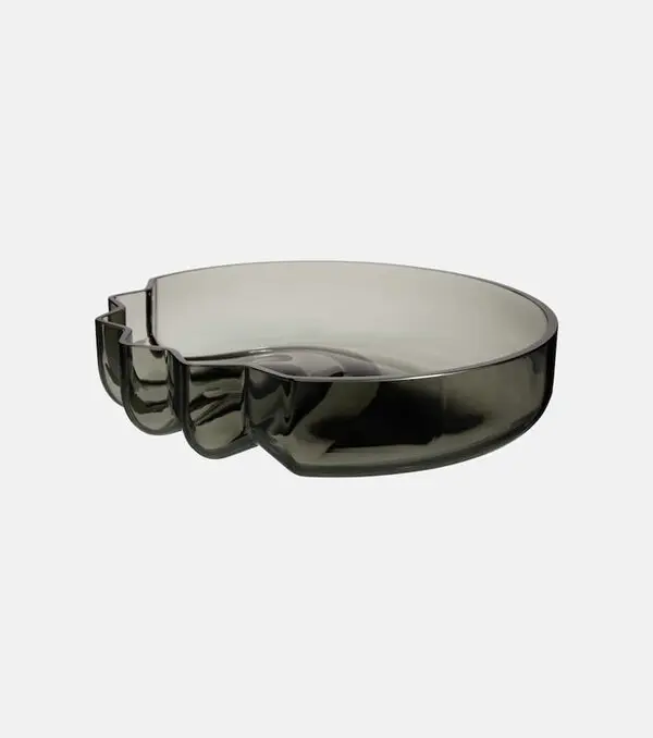 ZAHA HADID DESIGN Pulse Glass Platter - Black