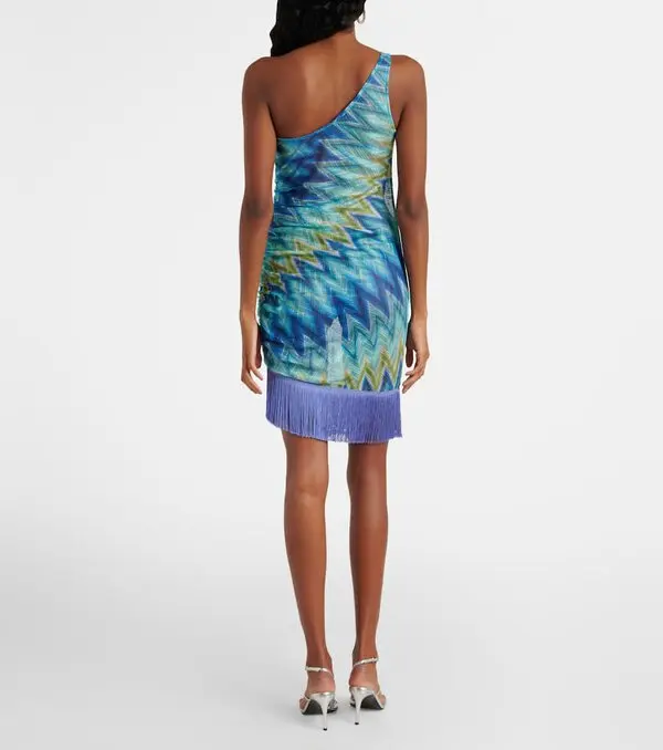 Missoni Zigzag Fringed Sheer Minidress