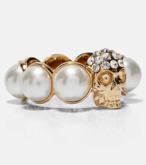 Alexander McQueen Skull Embellished Ring