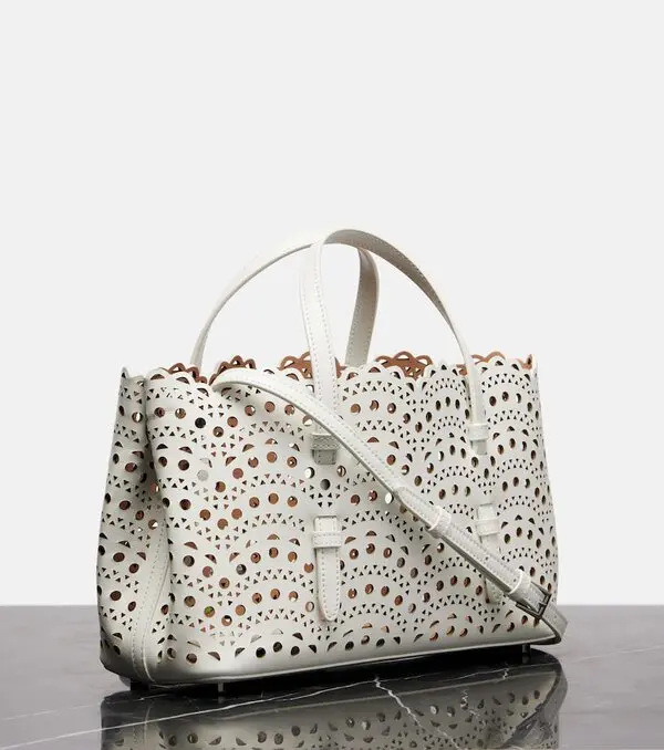 Alaïa Mina 25 Vienne Wave Leather Tote Bag