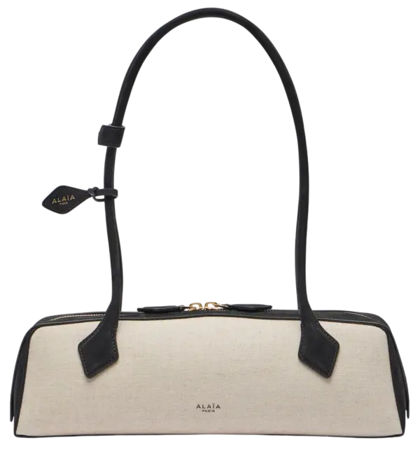 Alaïa Le Teckel Medium Shoulder Bag - Beige