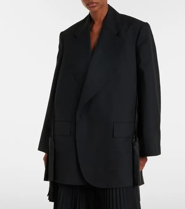 Junya Watanabe Pleated Wool Blazer Dress