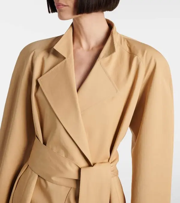 Khaite Lagden Cotton Gabardine Coat