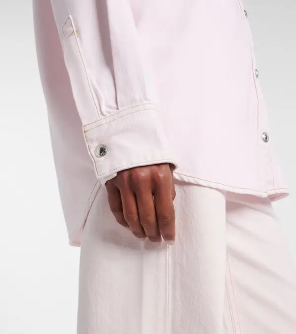 AGOLDE Lotta Denim Overshirt - Pink