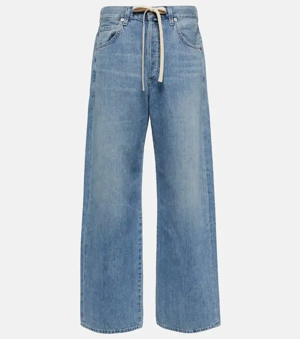Citizens Of Humanity Brynn Low-rise Wide-leg Jeans - Blue